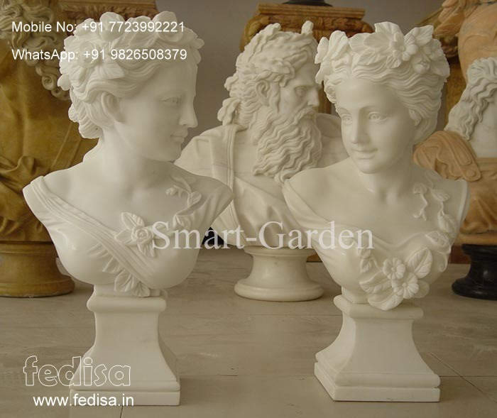 Antique Marble Bust Antique Bust Statue Male Torso Bust Sculpture