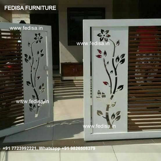Basic Simple Gate Design Modern Metal And Wood Fence Gate For Main Door ...