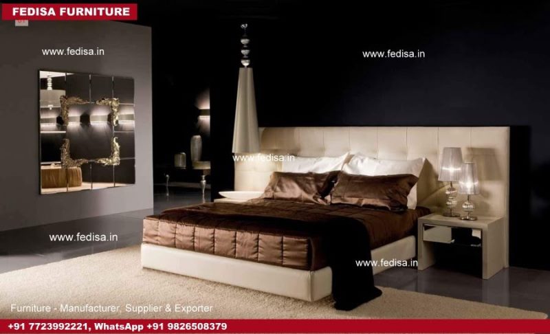 Bed Back Side Design Cozy Room Design King Size Double Bed Modern Boho ...