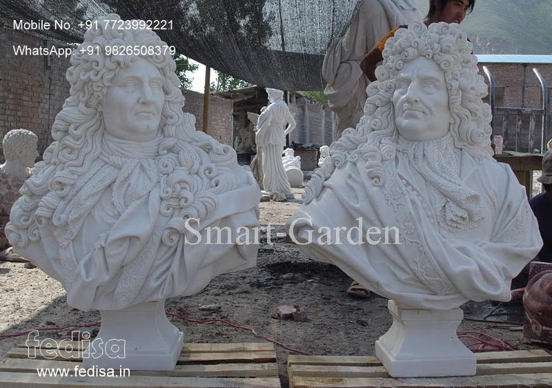 Black Marble Bust Bust Statue Roman Bust Statue