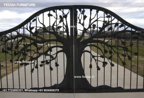 Boundary Gate Design Modern Iron Fence Designs Gate Gate Ka Design Pipe ...