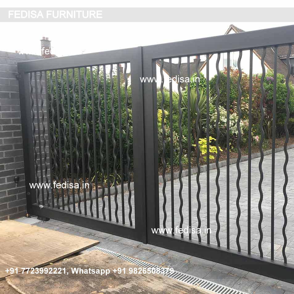 Boundary Wall Design With Gate Tata Gate Design Front Elevation Gate ...