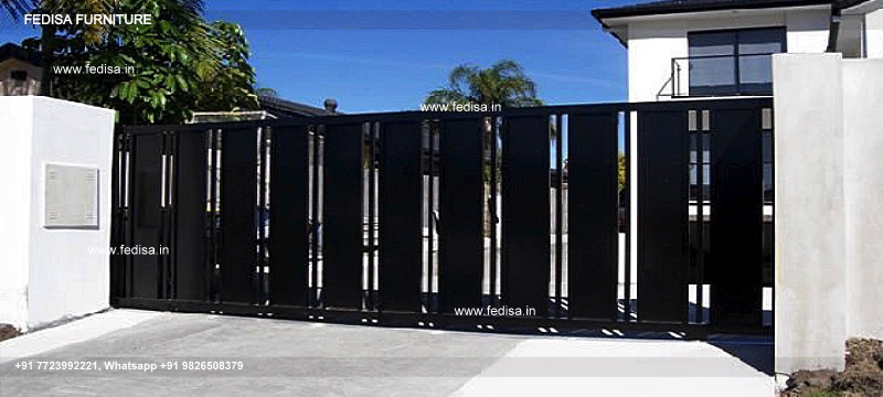 Boundary Wall Design With Grill Steel Temple Gate Design Stainless Gate ...