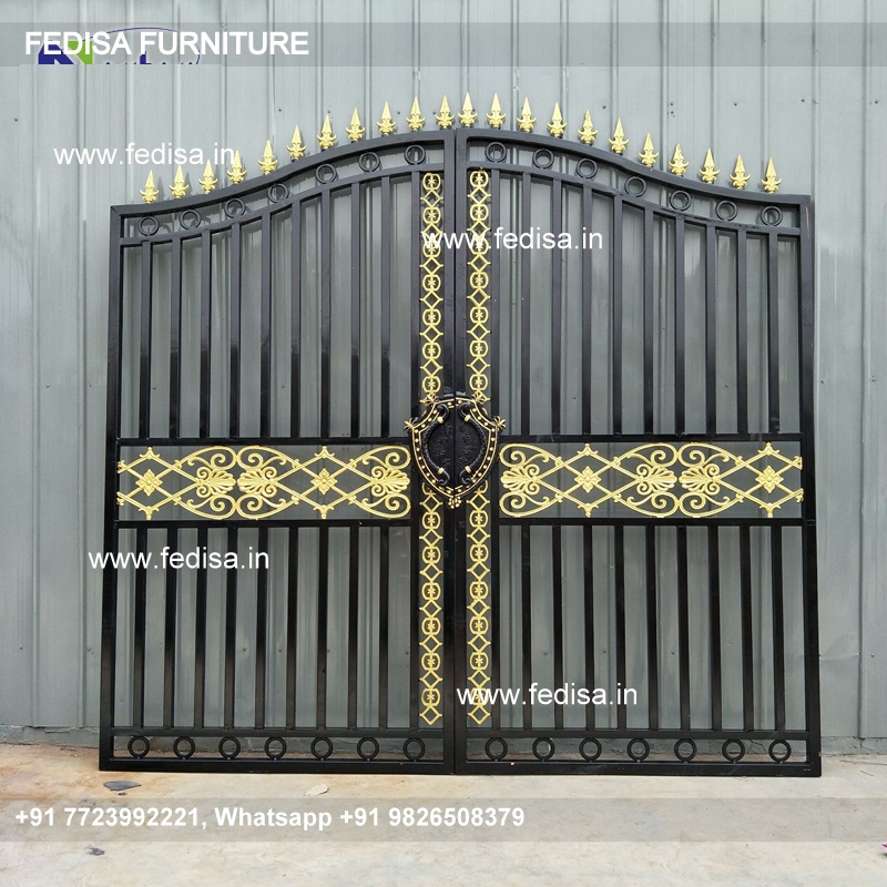 Boundary Wall Main Gate Design Modern Iron Fence Designs Fatak Ki ...