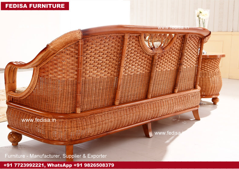 Cane Sofa Set, Modern Cane Bed Raza Cane Furniture