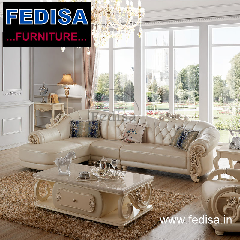 Classic Luxury l shape sofa, l shaped leather lounge suite l shaped ...