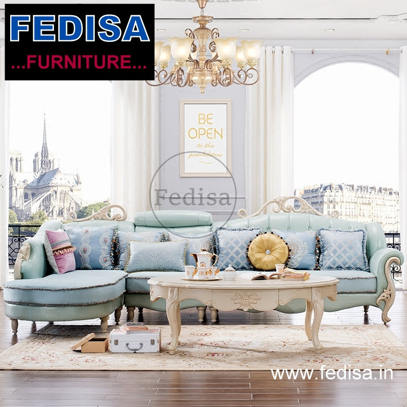 Classic Luxury l shape sofa, l shaped lounge leather reclining living ...