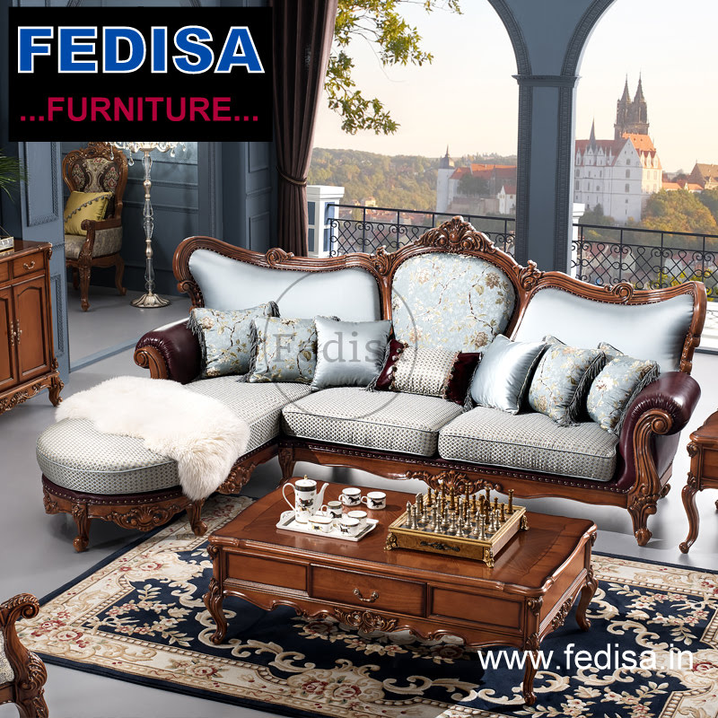 Classic Luxury l shape sofa, leather l shaped sofas u shaped sofa