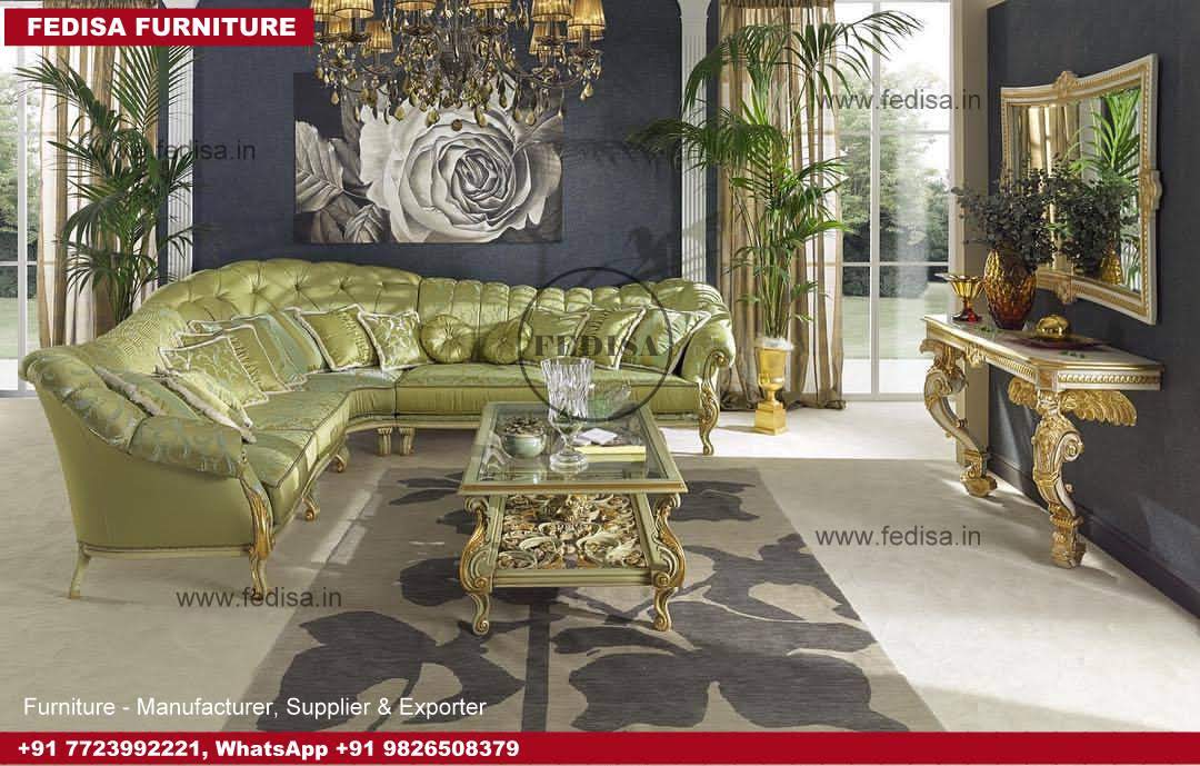 Classical Luxury l shape sofa, l shaped chesterfield leather living ...