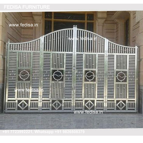 Compound Wall Gate Design Steel Single Door Gate Design Single Gate ...