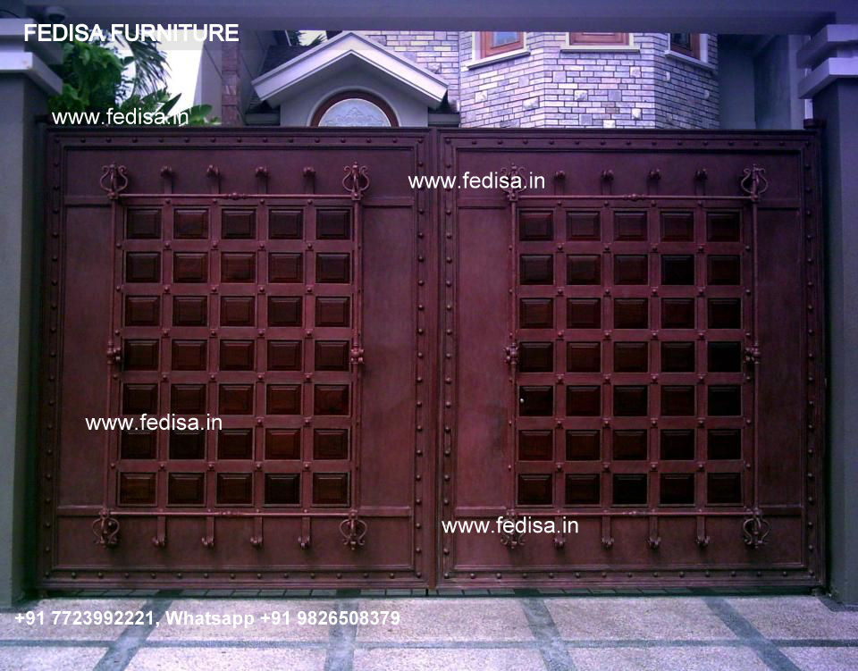 Compound Wall Grill Design Modern Main Gate Design 2334 Stainless Steel ...