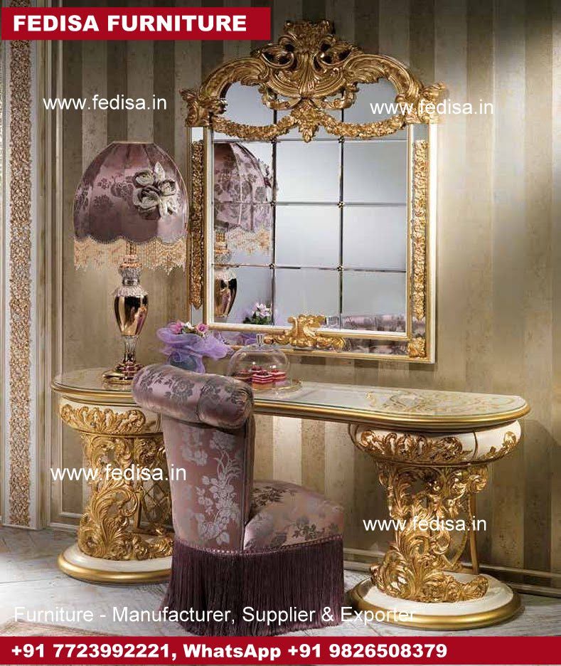 Corner Dressing Table, Vintage Vanity Table Wood Makeup Vanity