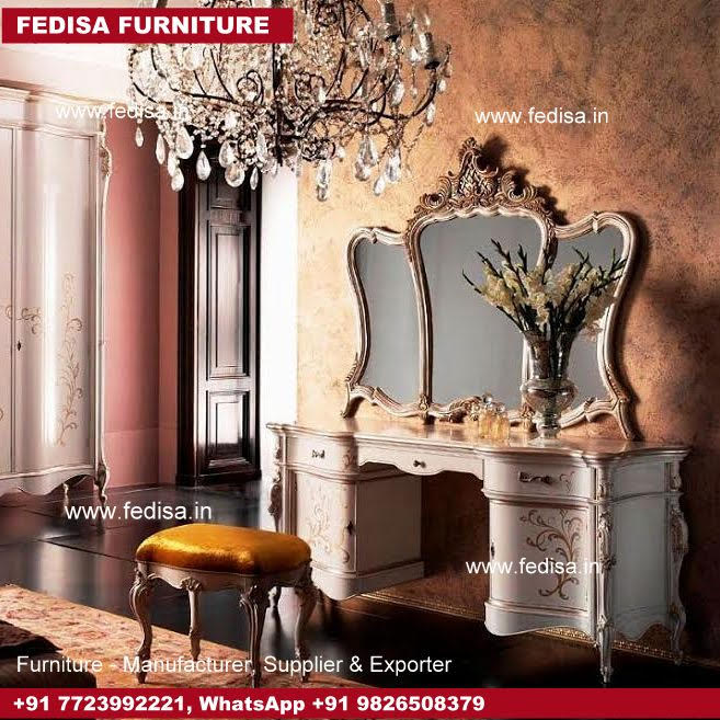 Corner Dressing Table, Wooden Cupboard With Dressing Table Beige ...