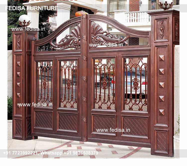 Decorative Laser Cutting Gate Design Modern Iron Fence 105 Door Gate ...