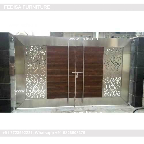 Double Door Gate Design Store Gate Design Single Grill Gate Design ...