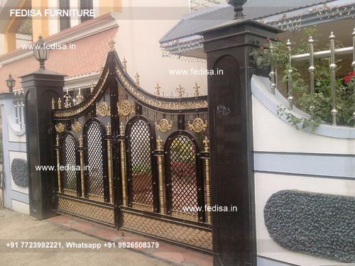 Double Door Iron Gate Design Steel Single Door Gate Design Single Main ...
