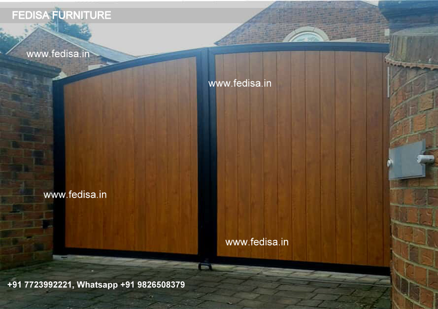 Double Door Iron Gate Design Store Gate Design Main Gate Upper Shade ...