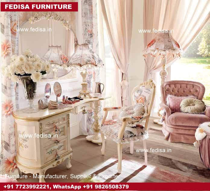 Dressing Table With Drawers, Classy Dressing Table Metal Vanity Table