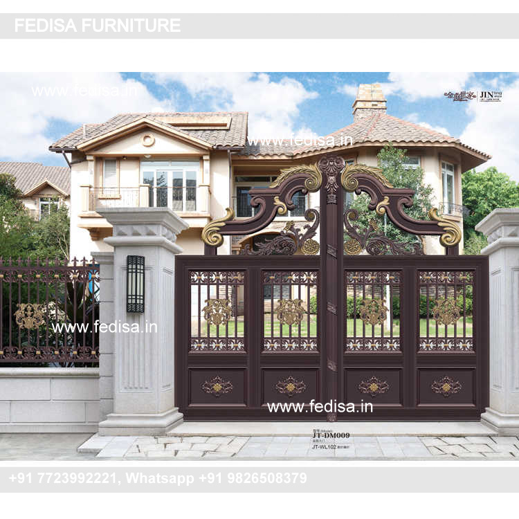 Entrance Gate Design Modern House With Gate 106 Feet Iron Gate Design ...