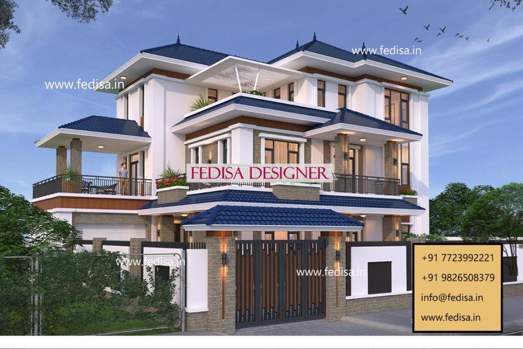 Exterior Painting Luxury Beach Villas First Floor Front Balcony Design ...