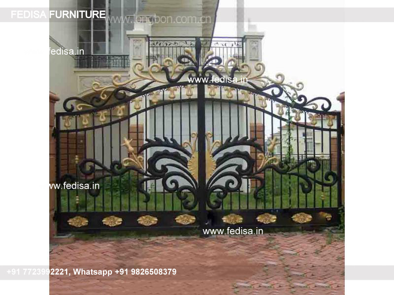 Fancy Gate Design Modern Iron Fence Designs Compound Safety Grill Pipe ...