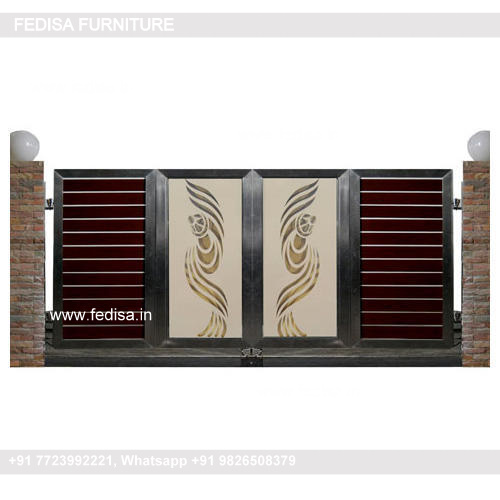 Farm House Gate Design Modern Iron Fence Outdoor Gate Colour Plai Gate ...