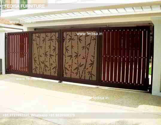 Farm House Gate Design Modern Japanese Gate Design Round Pipe Gate ...