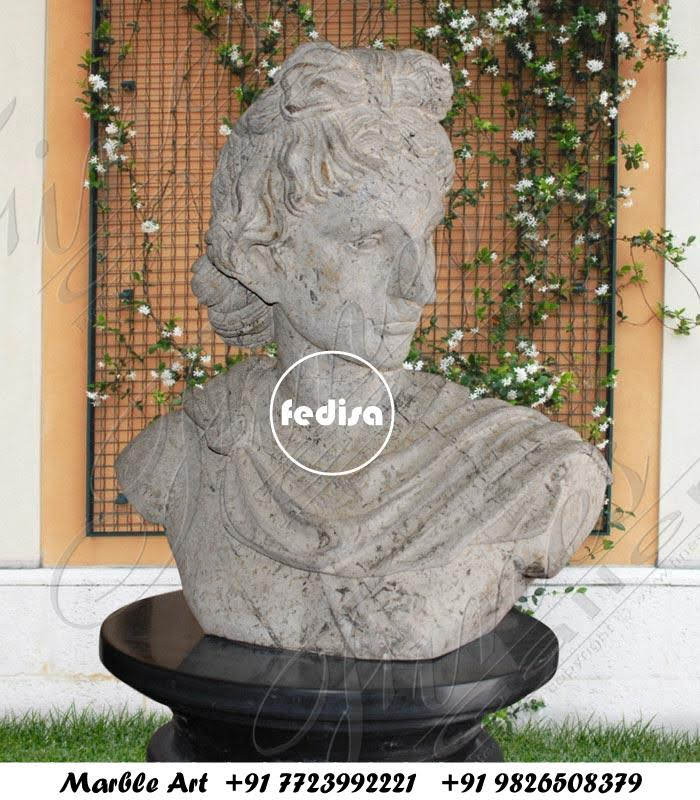 Faux Marble Bust Homer Simpson Bust Statue Bust Armature Sculpting