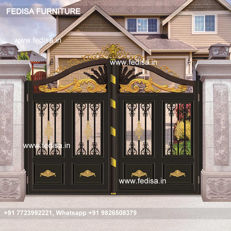 Folding Gate Design Modern House With Gate 107 Feet Gate Design Pipe ...