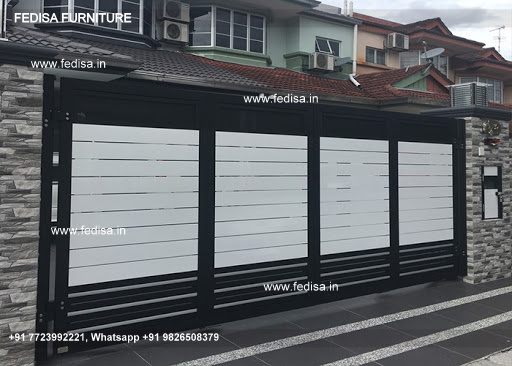 Folding Gate Design Temple Front Gate Design Iron Double Door Main Gate ...