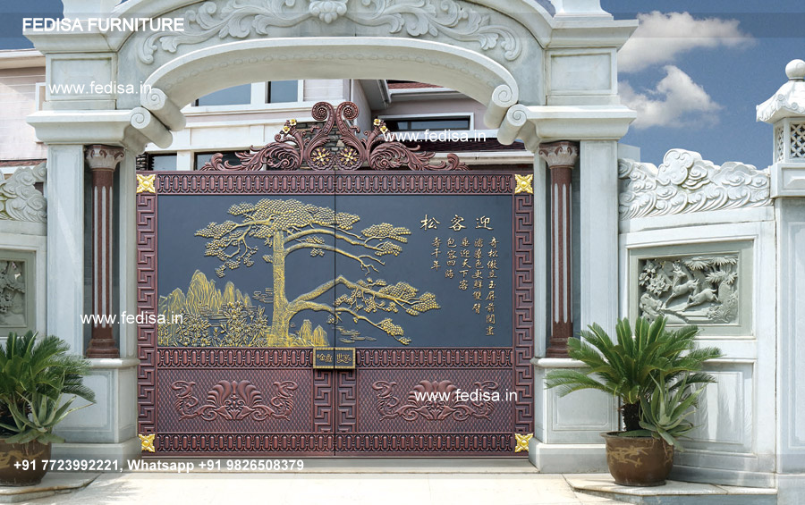 Front Door Grill Gate Design For Main Door Steel Temple Gate Design ...