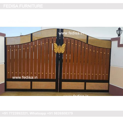 Gate Design Modern Metal And Wood Fence Pipe Gate Design Loha Pipe Main ...