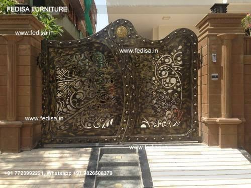 Gate Lock Design Modern Metal And Wood Fence Front Gate Design Of Home ...