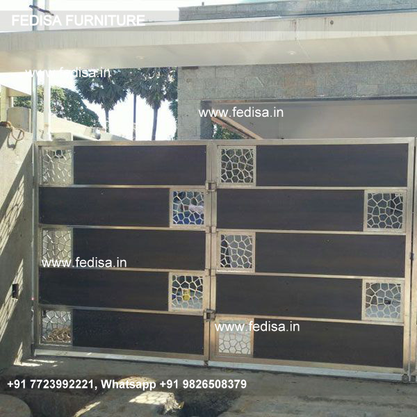 Gate Lock Design Modern Metal And Wood Fence Main Door Steel Gate Pipe ...