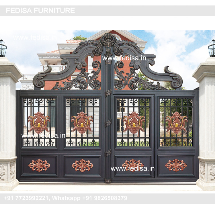 Gate Parda Modern Metal And Wood Fence 215 Feet Main Gate Design Pipe ...