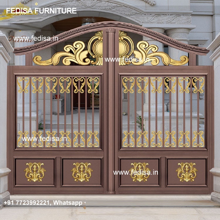 Gate Pillar Design And Construction Steel Single Door Gate Design ...