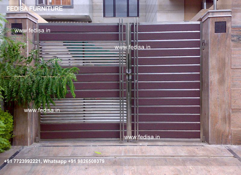 Gate Pillar Design Modern Gate Door Modern Front Gate Design Pipe Gate ...