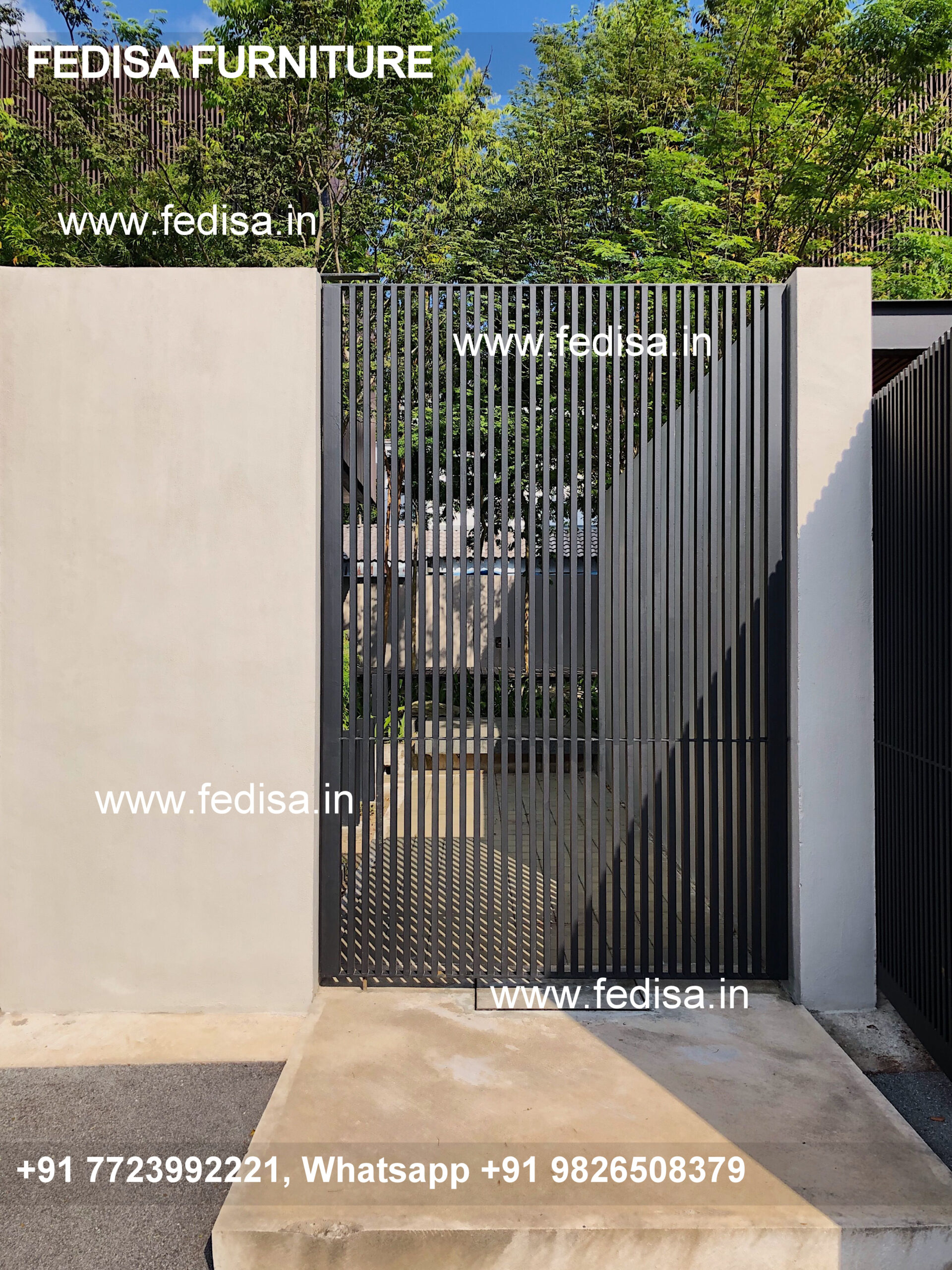Gate Pillar Design Modern House With Gate Gate Plate Design Pipe Wala ...