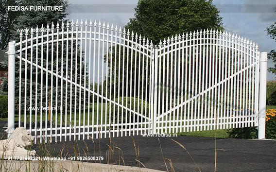 Gate Pillar Design Temple Front Gate Design Iron Work Designs Steel ...