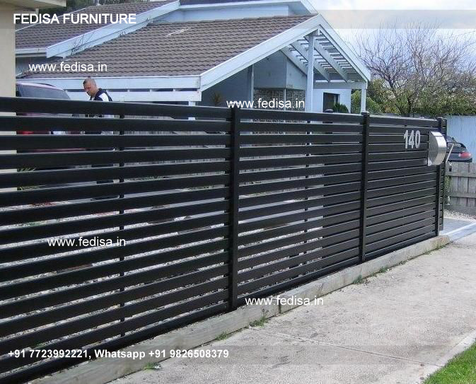 Gate Ramp Granite Design Modern House With Gate Steel Gate Main Gate ...