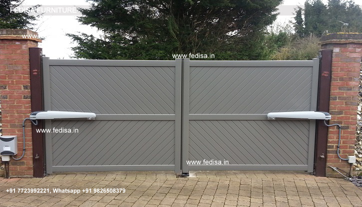 Gate Ramp Granite Design Steel Square Pipe Gate Design Modern Boundary ...