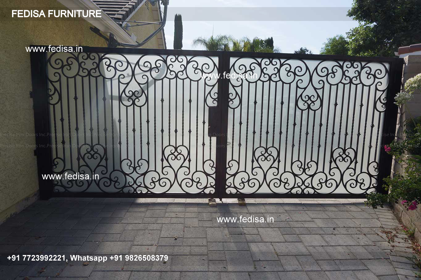 Gate Ramp Granite Design Steel Temple Gate Design Sliding Wala Gate ...
