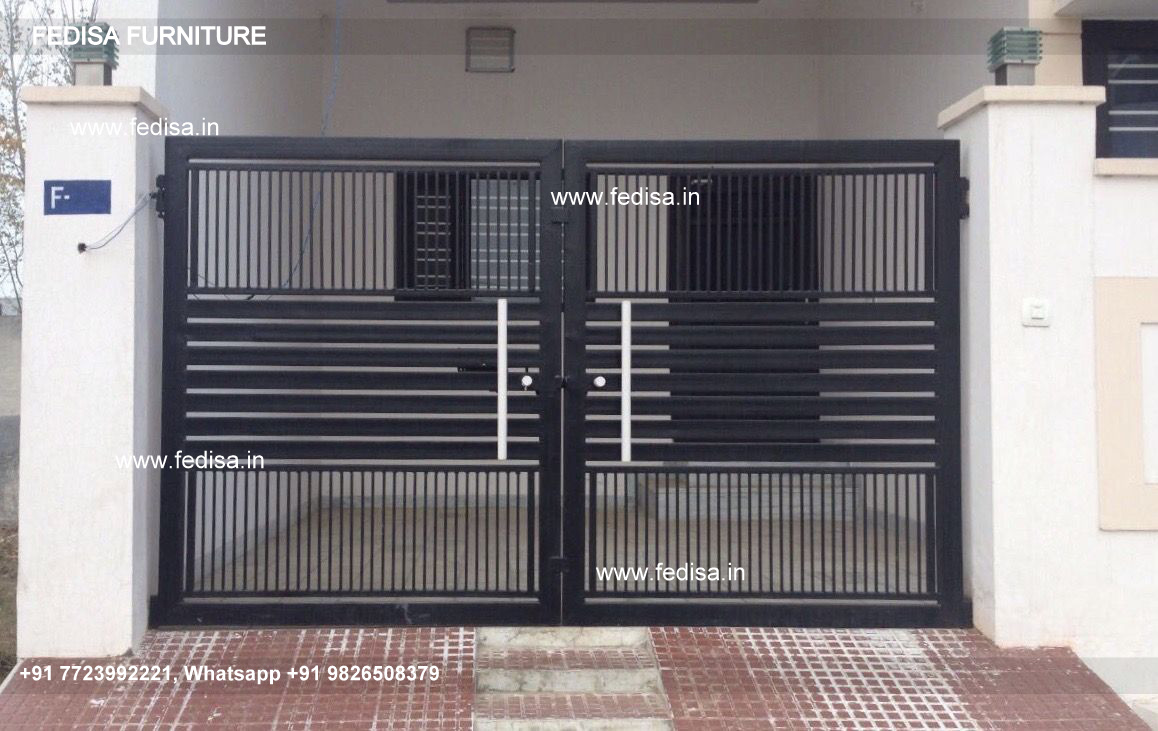 Home Front Gate Design Modern Metal And Wood Fence Design Gate Ke ...