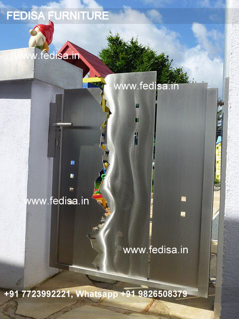 House Main Gate Design Modern Iron Fence Designs Design Gate Steel Pipe ...