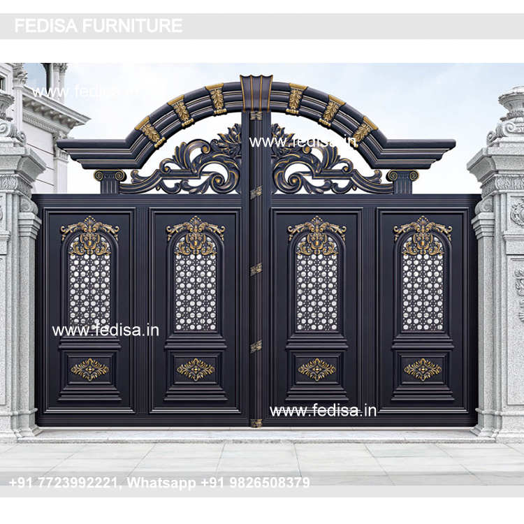 Iron Gate Design For House Modern House With Gate Angle Gate Design ...