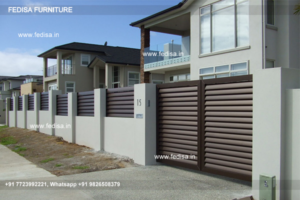 Iron Gate Design For House Modern House With Gate Main Gate Column ...