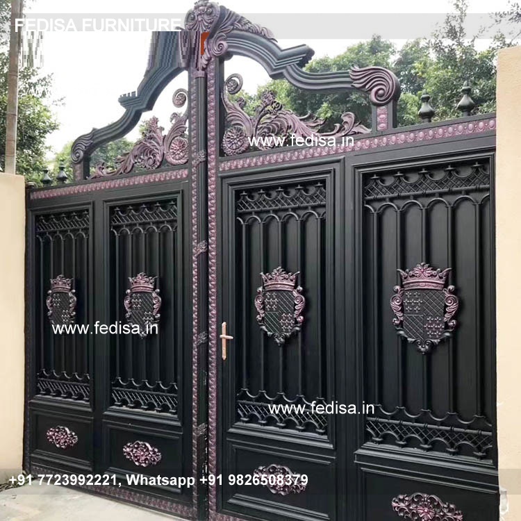 Loha Grill Gate Temple Entrance Gate Design Leaf Gate Design Steel Ke ...