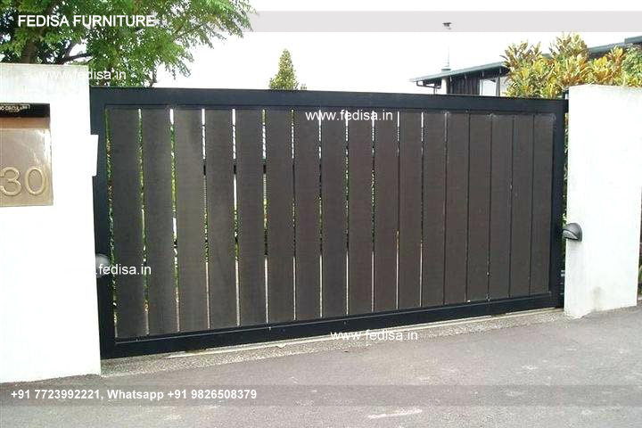 Lohe Ka Gate Modern House With Gate Main Gate Design Iron For Home Pipe ...