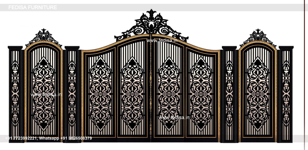 Lohe Ka Gate Pipe Wala Modern Gate Roof Design Swing Gate Design ...