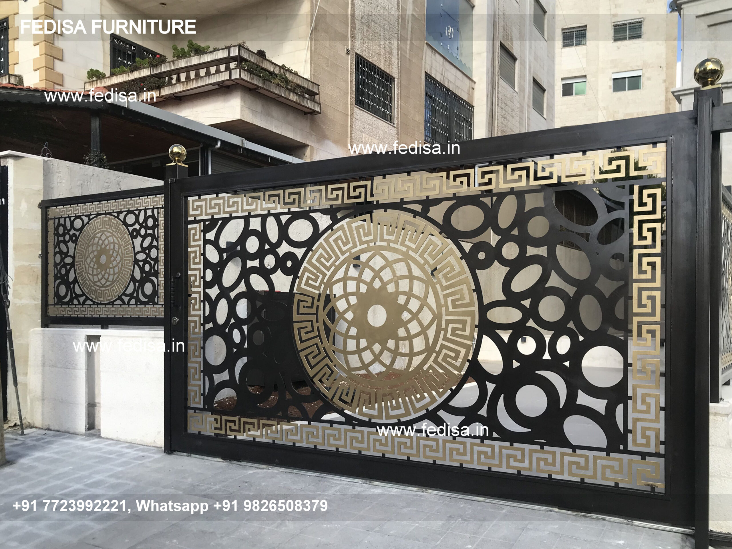 Lohe Ka Gate Pipe Wala Modern Iron Fence Designs Small House Front Gate ...